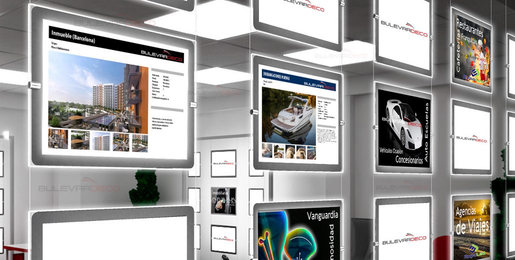 CARTELES LUZ LED INMOBILIARIAS - Bulevardeco